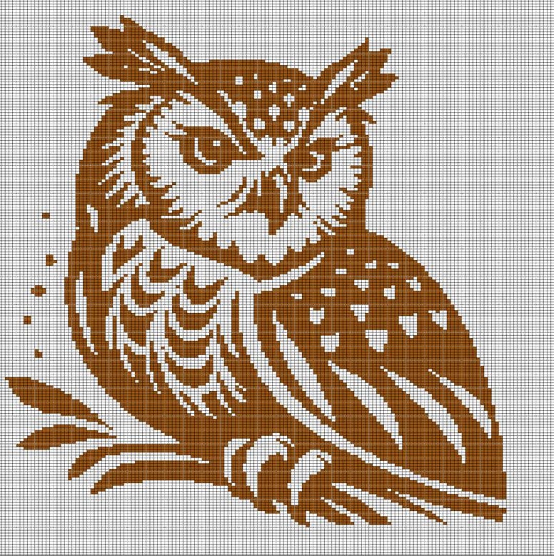 Owl 21 Crochet Afghan Pattern Graph - Etsy