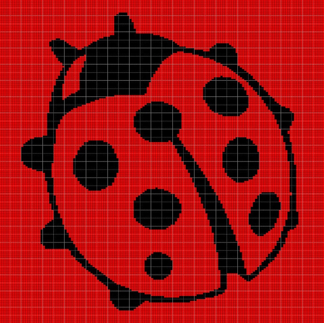 Ladybug 3 Crochet Afghan Pattern Graph - Etsy