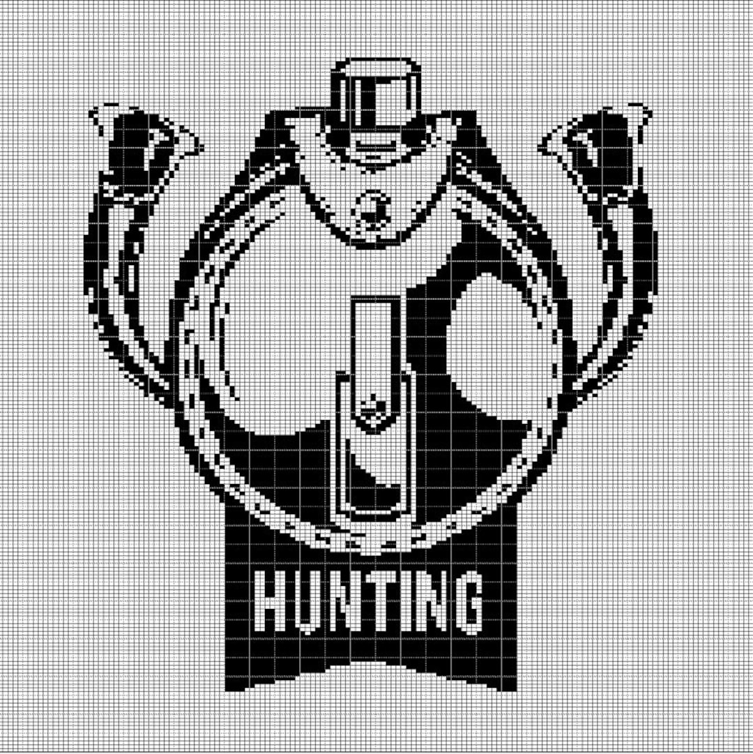 Hunting 2 Crochet Afghan Pattern Graph - Etsy