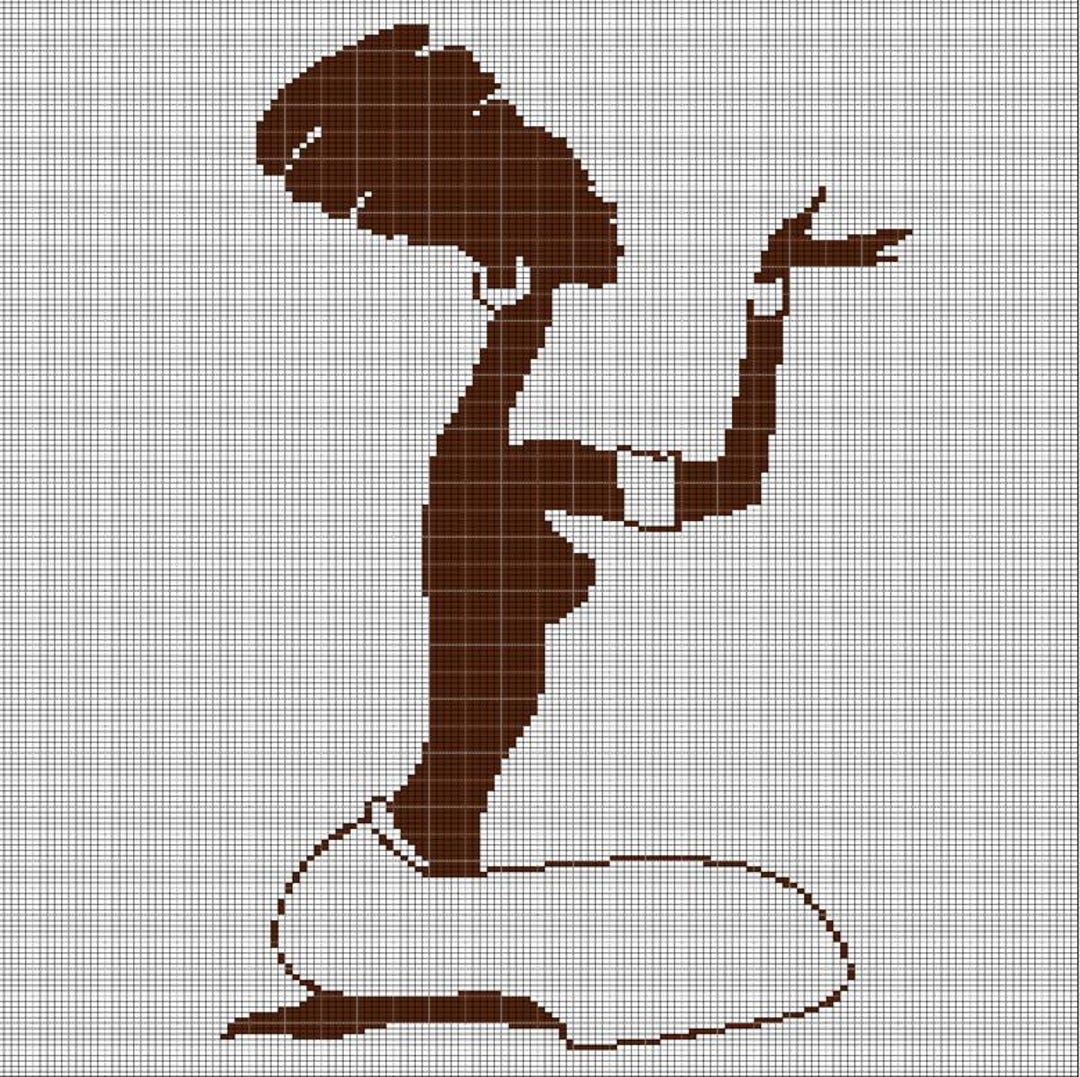 Girl Crochet Afghan Pattern Graph - Etsy