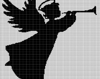 Angel Heart Crochet Afghan Pattern Graph - Etsy