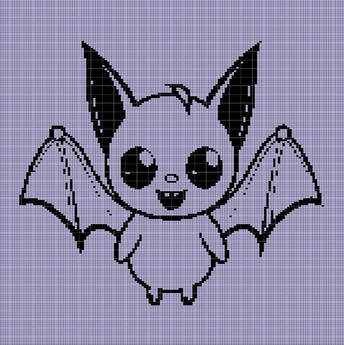 Little Bat 2 Crochet Afghan Pattern Graph - Etsy