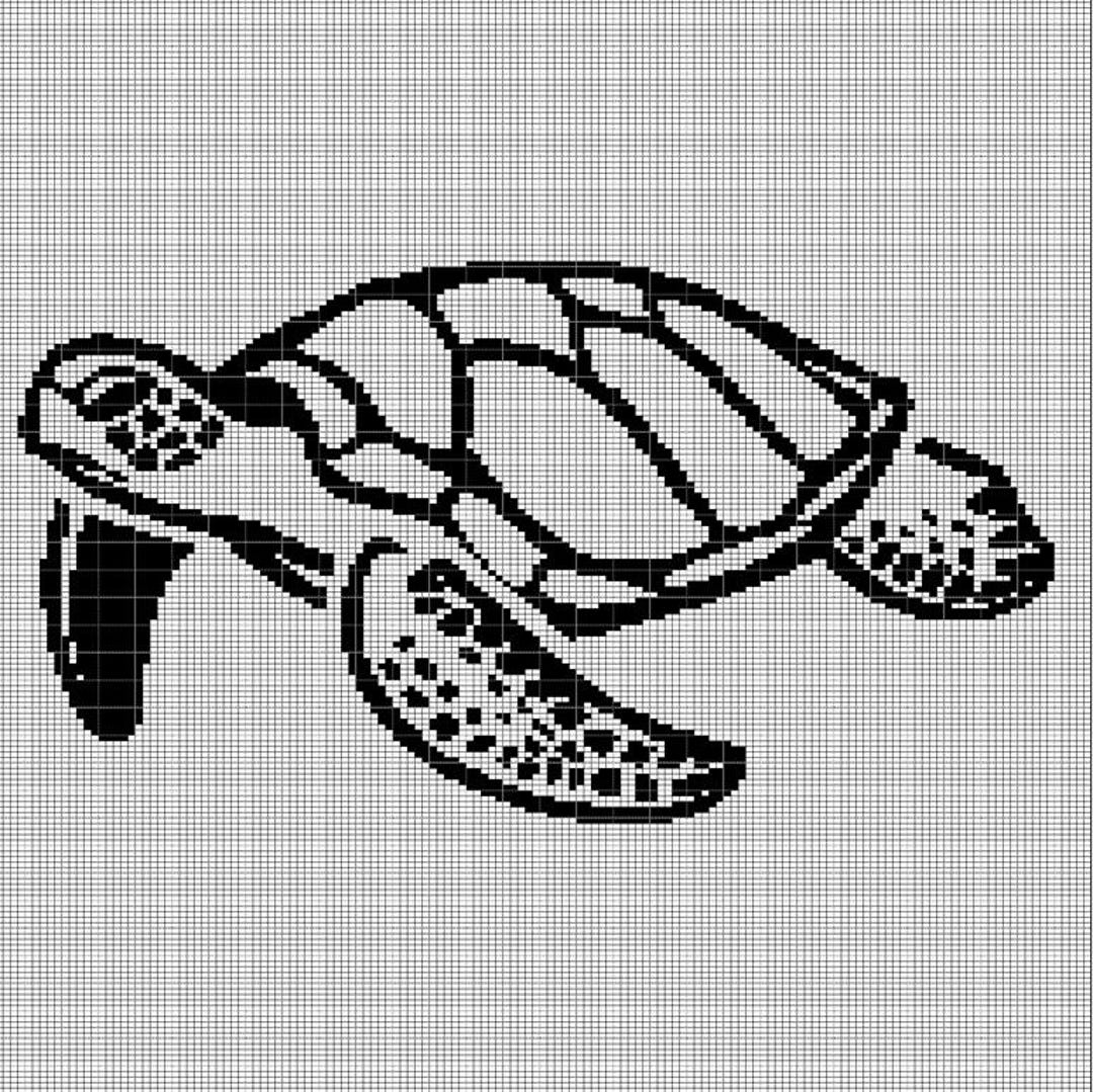 Turtle 11 Crochet Afghan Pattern Graph - Etsy