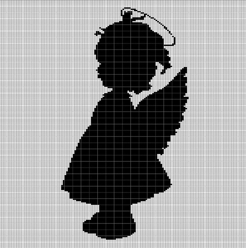 Little Angel 7 Crochet Afghan Pattern Graph - Etsy