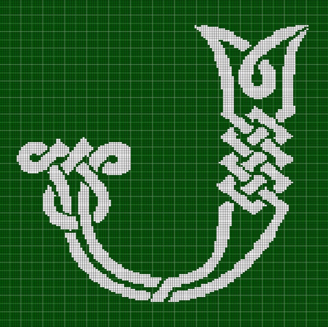 Celtic J Crochet Afghan Pattern Graph - Etsy