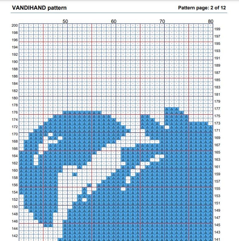 Teddy Bear 2 Crochet Afghan Pattern Graph - Etsy