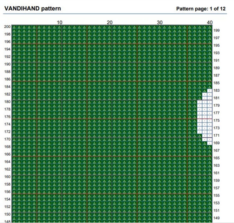 Celtic I Crochet Afghan Pattern Graph - Etsy