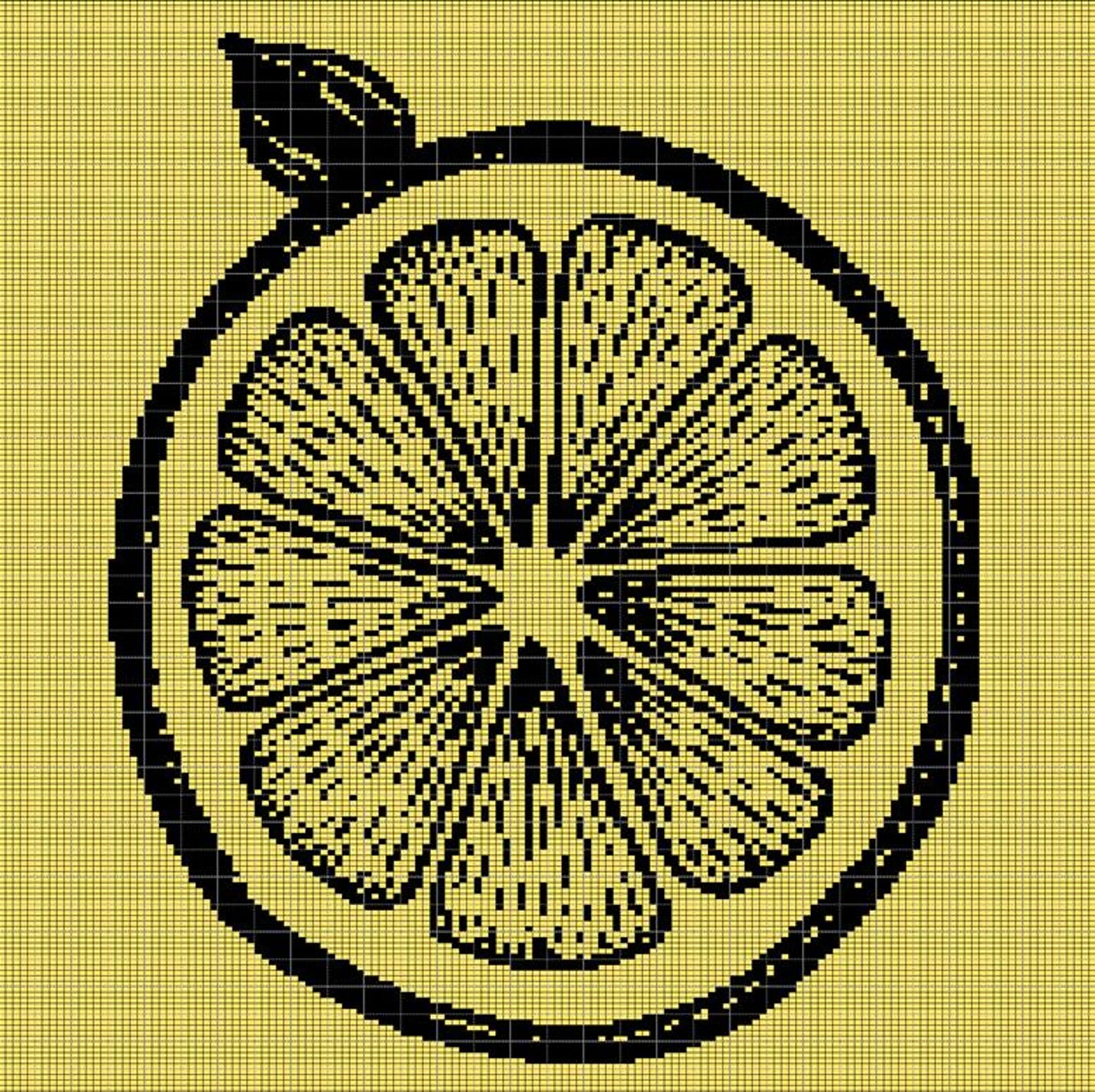 Lemon 2 Crochet Afghan Pattern Graph - Etsy