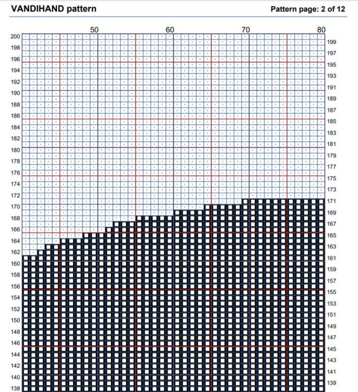 Toothless Crochet Afghan Pattern Graph - Etsy