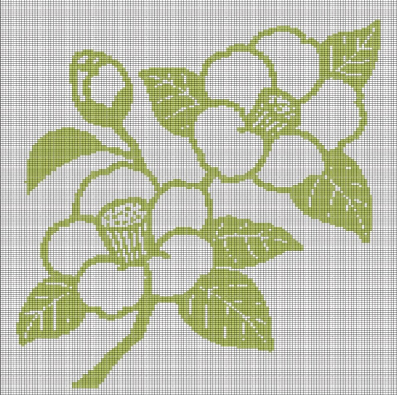 Blossom Crochet Afghan Pattern Graph - Etsy