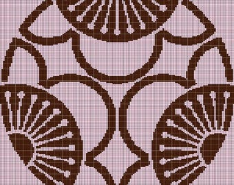 CROCHET! Cherry Blossom Crochet Afghan Pattern Graph - Etsy
