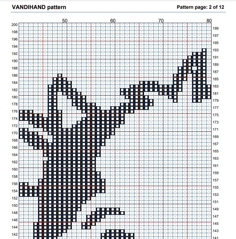 Little Cow Crochet Afghan Pattern Graph - Etsy