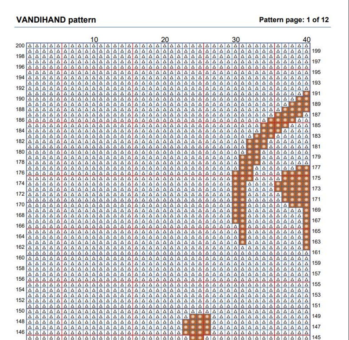 Angel 6 Crochet Afghan Pattern Graph - Etsy