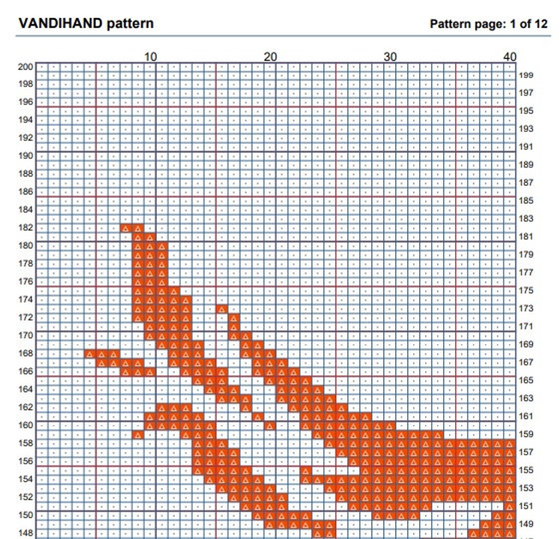 Phoenix 6 Crochet Afghan Pattern Graph - Etsy