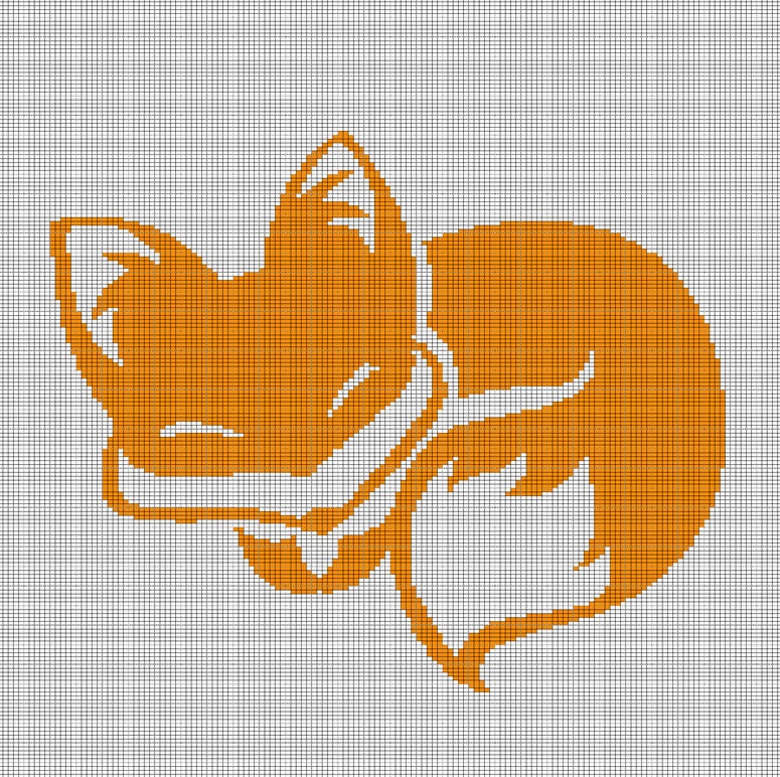 Fox 6 Crochet Afghan Pattern Graph - Etsy