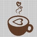 Coffee 9 Crochet Afghan Pattern Graph - Etsy