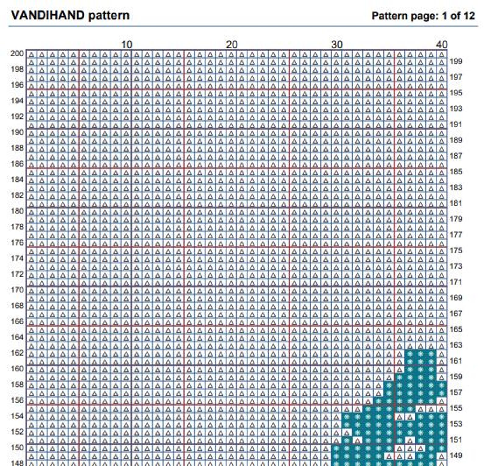 Buddha Crochet Afghan Pattern Graph - Etsy