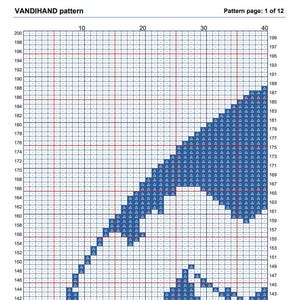 Mountains 7 Crochet Afghan Pattern Graph - Etsy