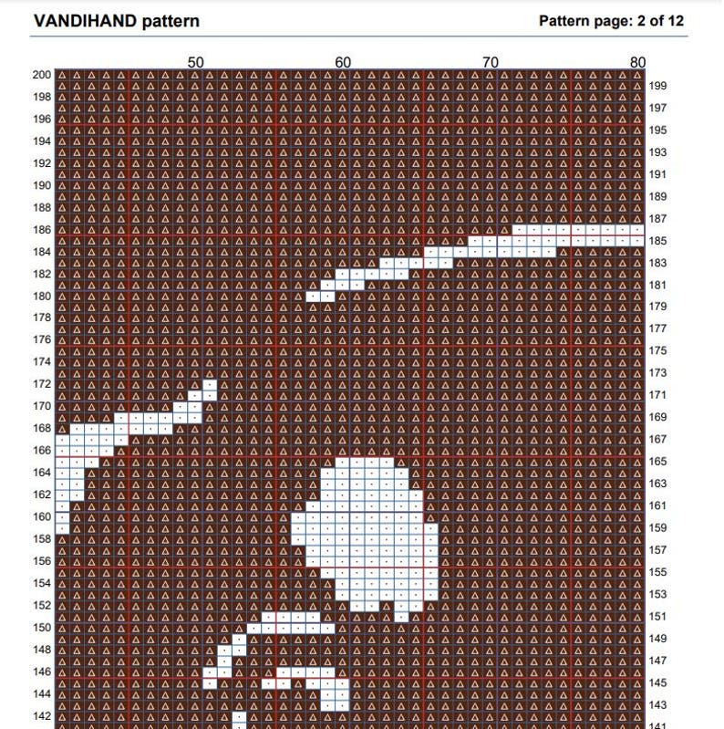 Dachshund 3 Crochet Afghan Pattern Graph - Etsy