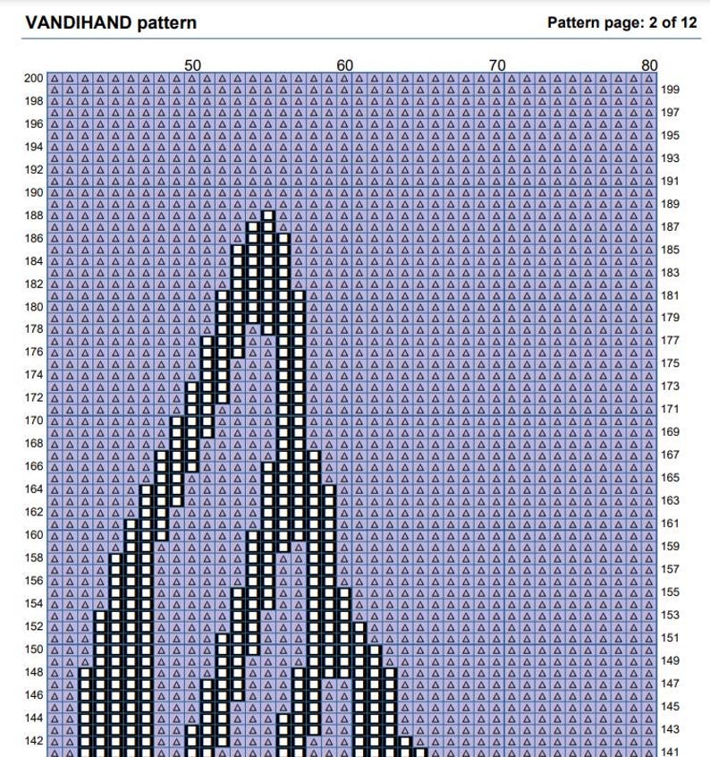 Hummingbird 6 Crochet Afghan Pattern Graph - Etsy