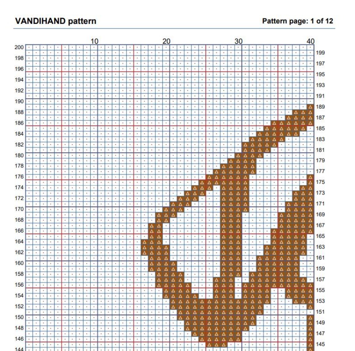 Baby Bulldog Crochet Afghan Pattern Graph - Etsy