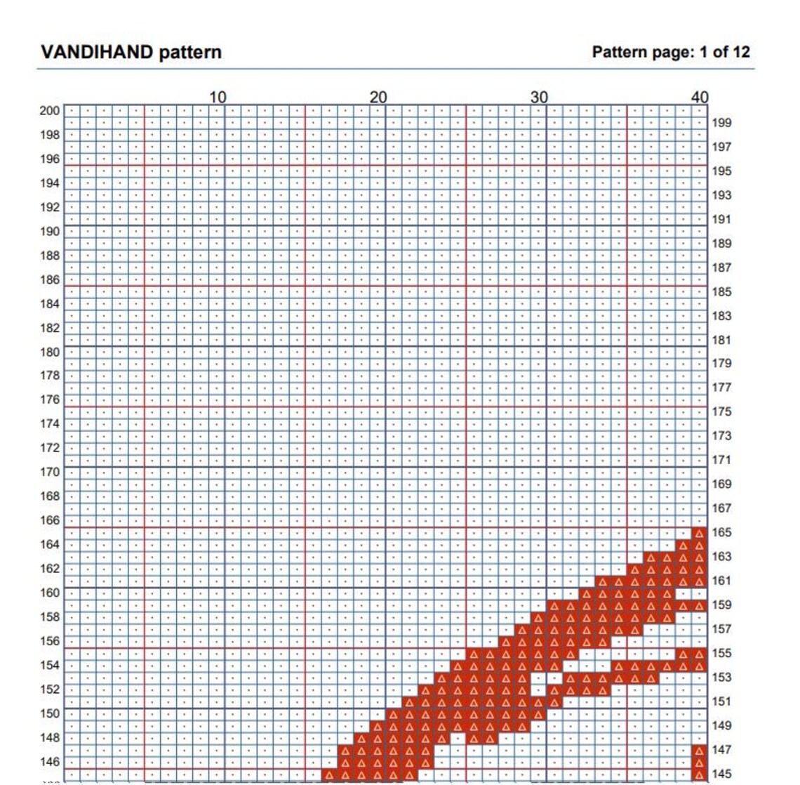 Mushroom 4 Crochet Afghan Pattern Graph - Etsy
