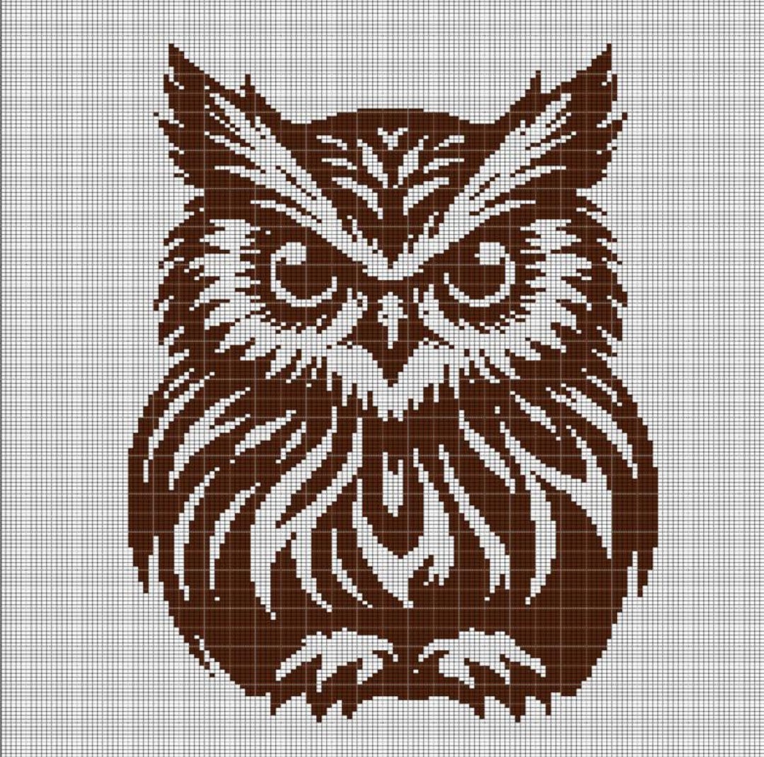 Owl 20 Crochet Afghan Pattern Graph - Etsy