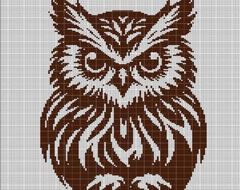Owl 19 Crochet Afghan Pattern Graph - Etsy