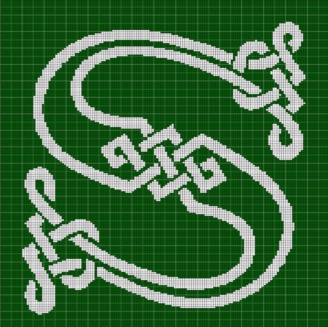 Celtic S Crochet Afghan Pattern Graph - Etsy