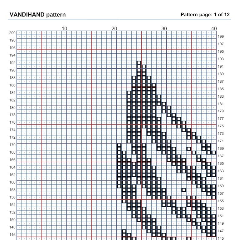 Angel 5 Crochet Afghan Pattern Graph - Etsy
