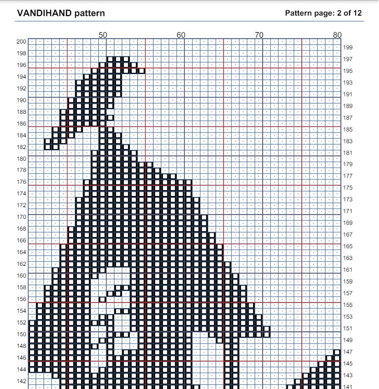 Haunted House 2 Crochet Afghan Pattern Graph - Etsy