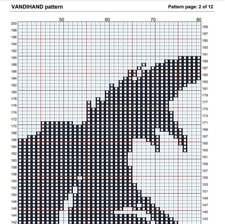 Little Dog 9 Crochet Afghan Pattern Graph - Etsy