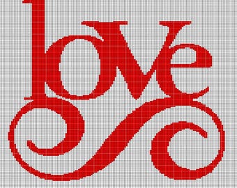 Halloween Love Crochet Afghan Pattern Graph - Etsy