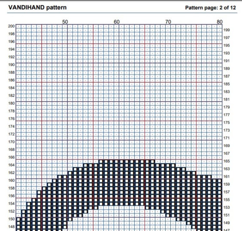 Elvis Sugar Skull Crochet Afghan Pattern Graph - Etsy
