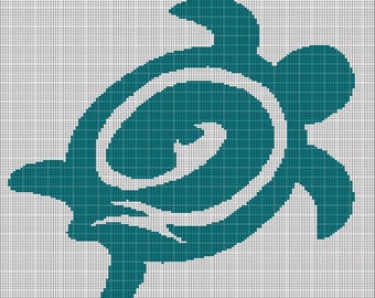 Peace Turtle Crochet Afghan Pattern Graph - Etsy