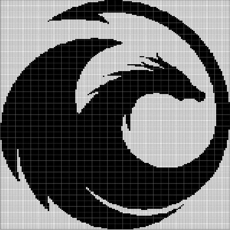 Dragon 16 Crochet Afghan Pattern Graph - Etsy