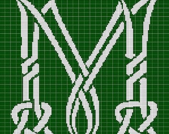 Celtic Knot 4 Crochet Afghan Pattern Graph - Etsy