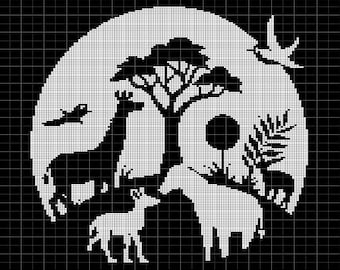 Bear Family Crochet Afghan Pattern Graph - Etsy