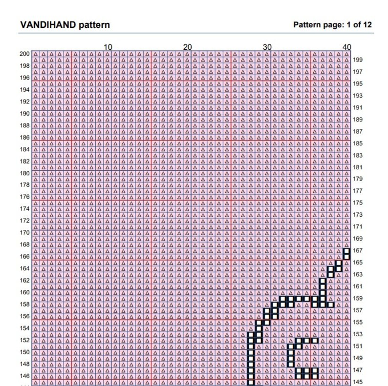 Little Sheep Crochet Afghan Pattern Graph - Etsy
