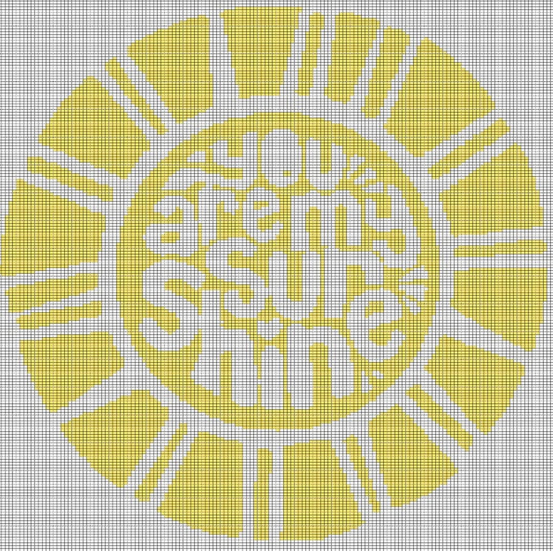 My Sunshine Crochet Afghan Pattern Graph - Etsy