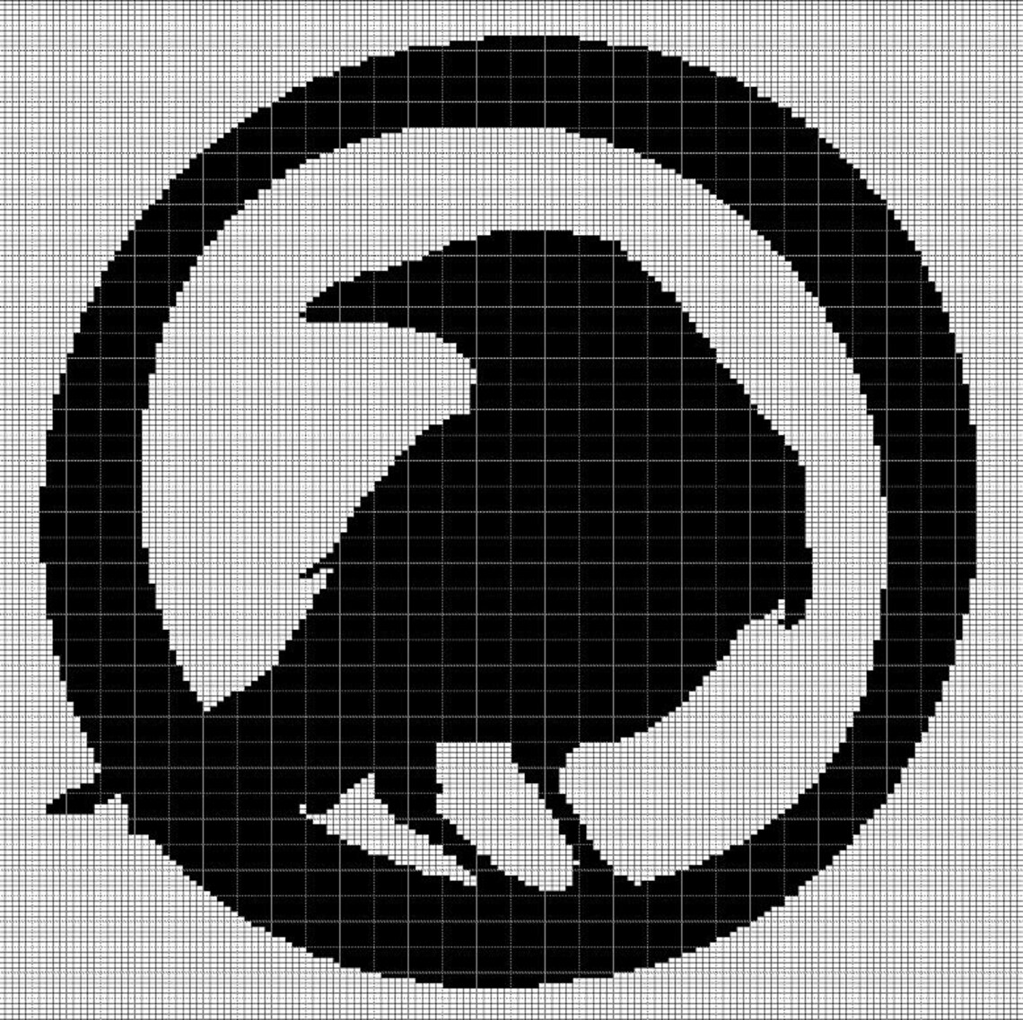 Raven 4 Crochet Afghan Pattern Graph - Etsy