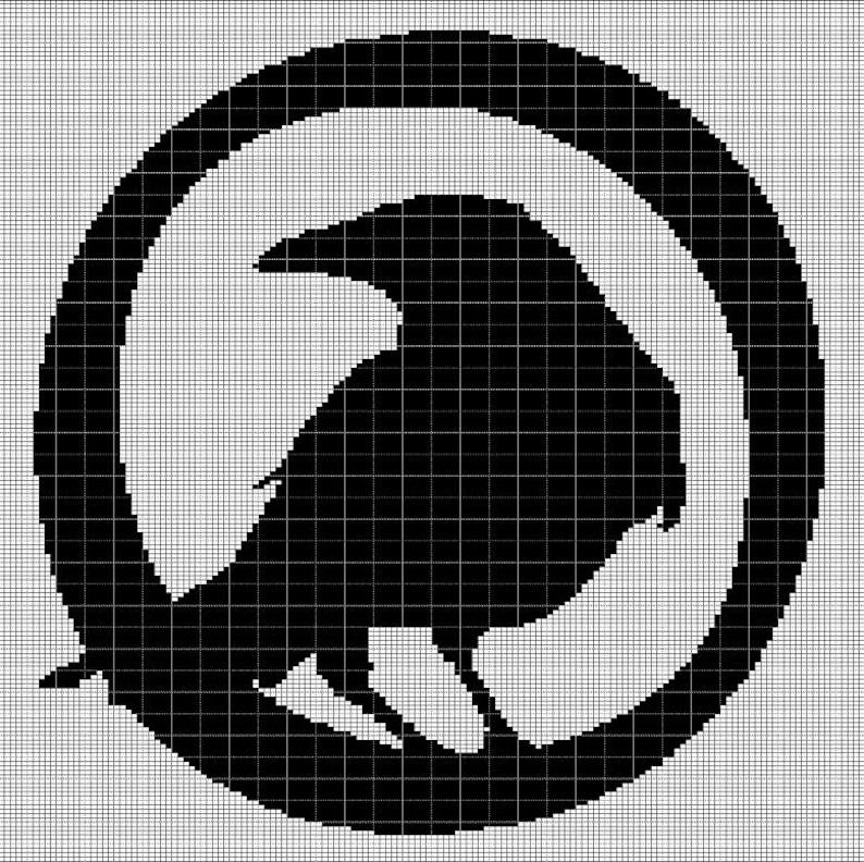 Raven 4 Crochet Afghan Pattern Graph - Etsy