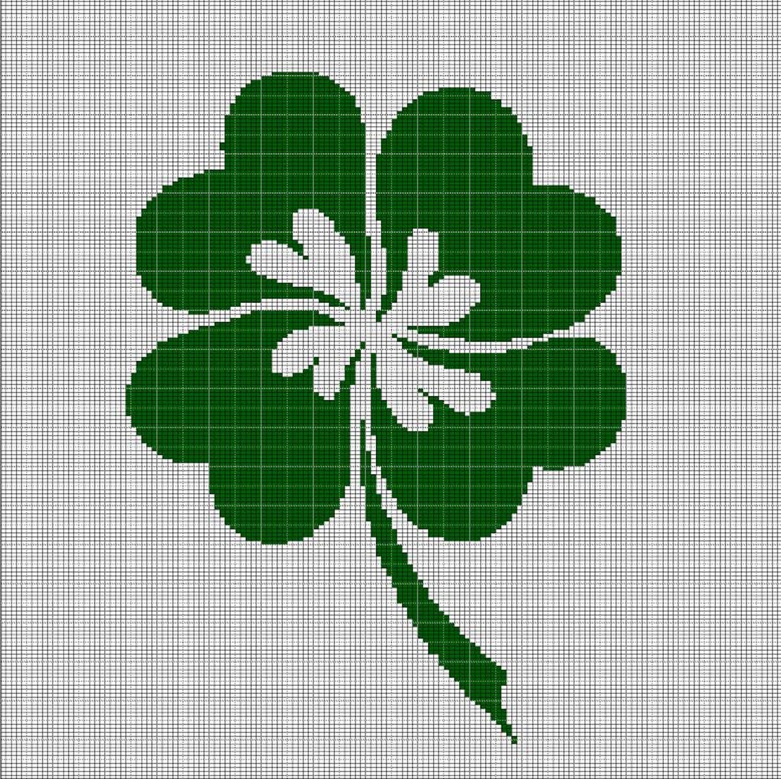Four-leaf Clover Crochet Afghan Pattern Graph - Etsy