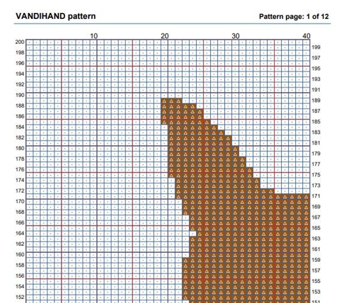 Chihuahua Dog Crochet Afghan Pattern Graph - Etsy