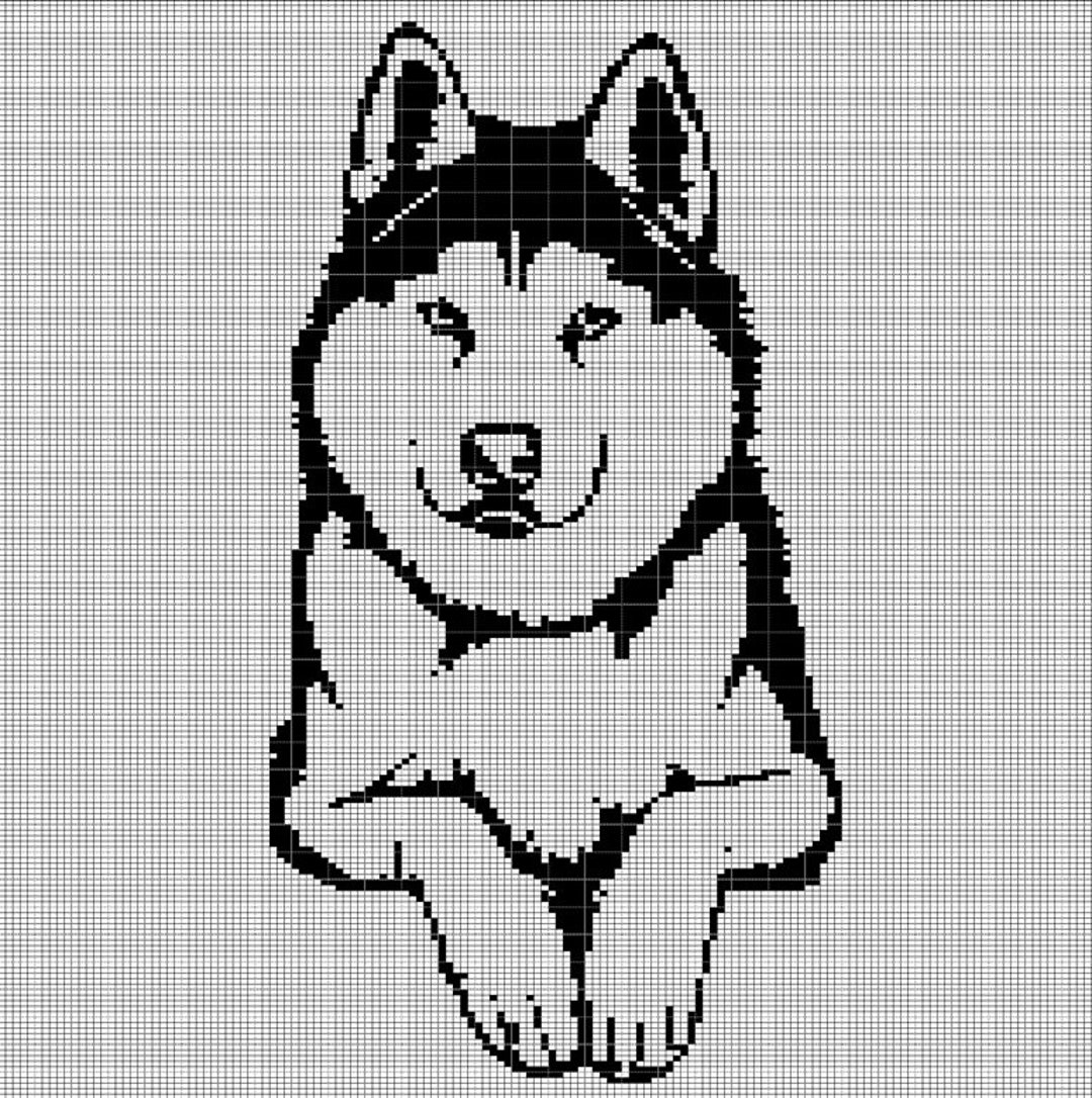 Husky 2 Crochet Afghan Pattern Graph - Etsy