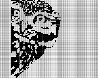 Purple Owl Crochet Afghan Pattern Graph - Etsy