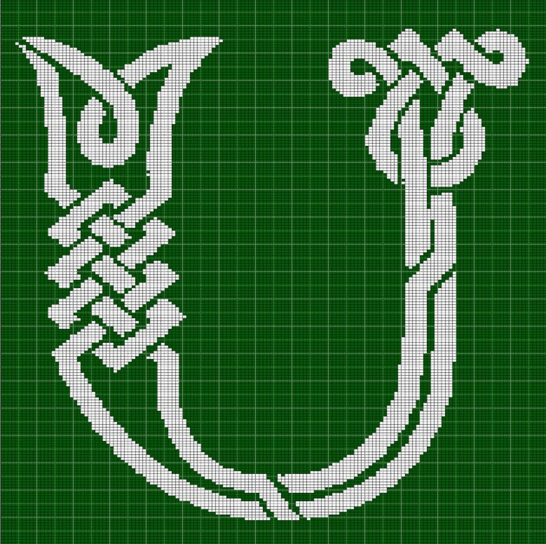 Celtic U Crochet Afghan Pattern Graph - Etsy