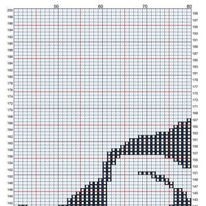 Cat Crochet Afghan Pattern Graph - Etsy
