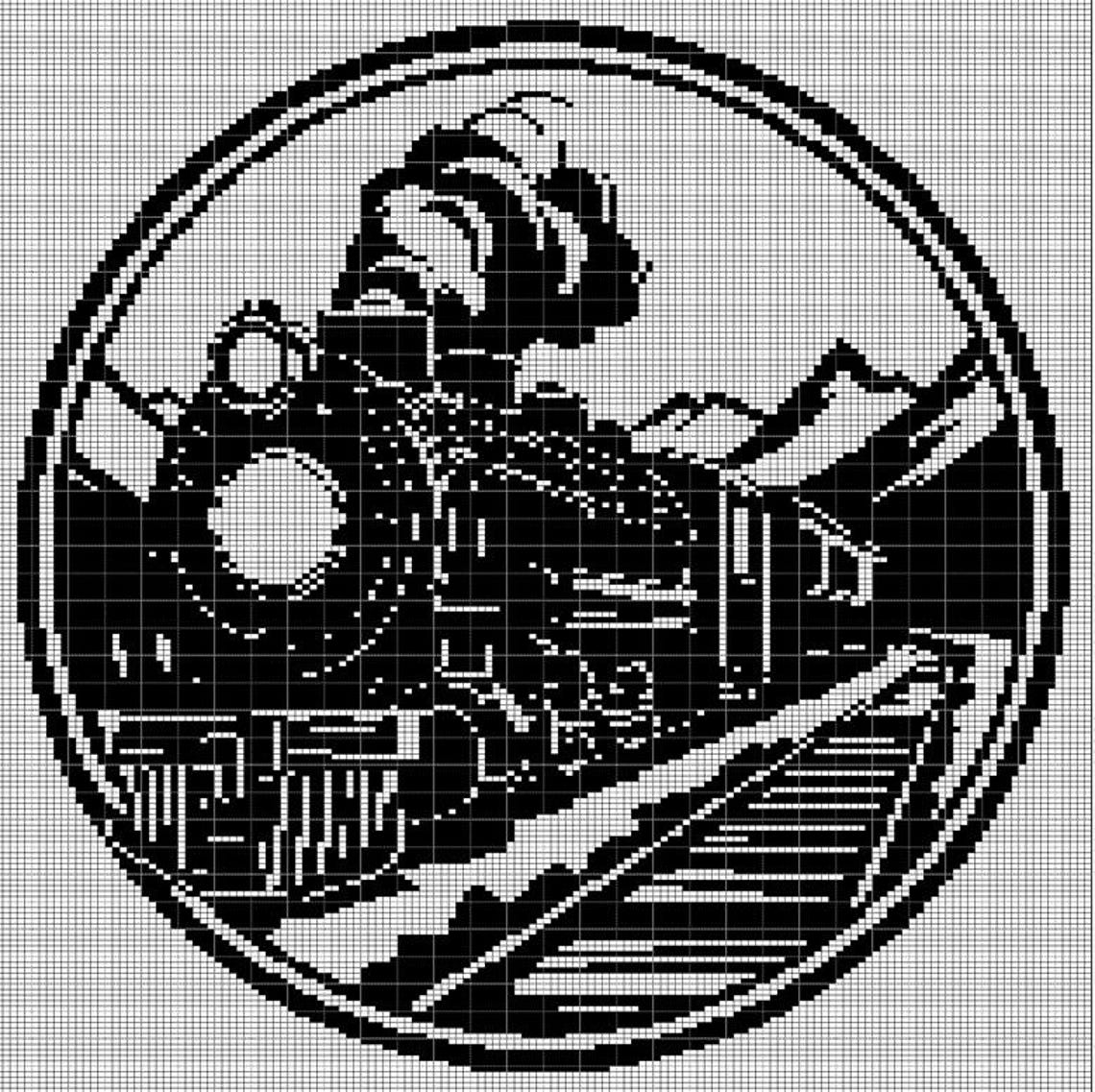 Train 8 Crochet Afghan Pattern Graph - Etsy
