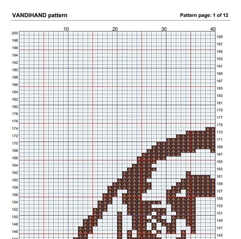 Dachshund 2 Crochet Afghan Pattern Graph - Etsy